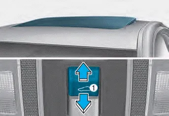 Hyundai Elantra (CN7) - Tilting the sunroof - Sunroof